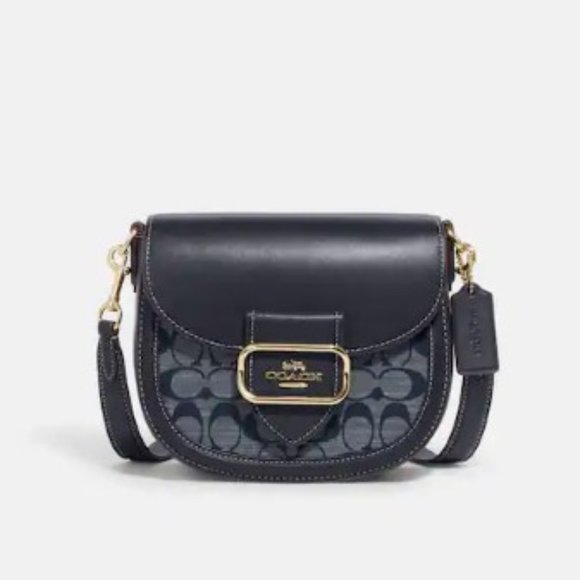 Coach | Bags | Coach Morgan Saddle Bag In Signature Chambray | Poshmark